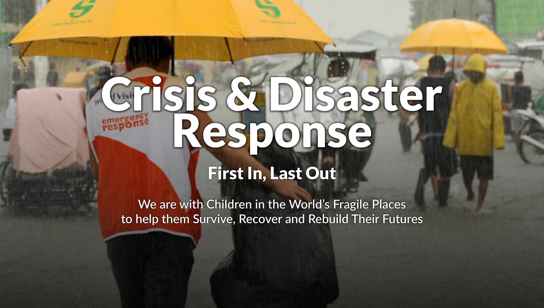 Crisis and Disaster Response | World Vision Singapore